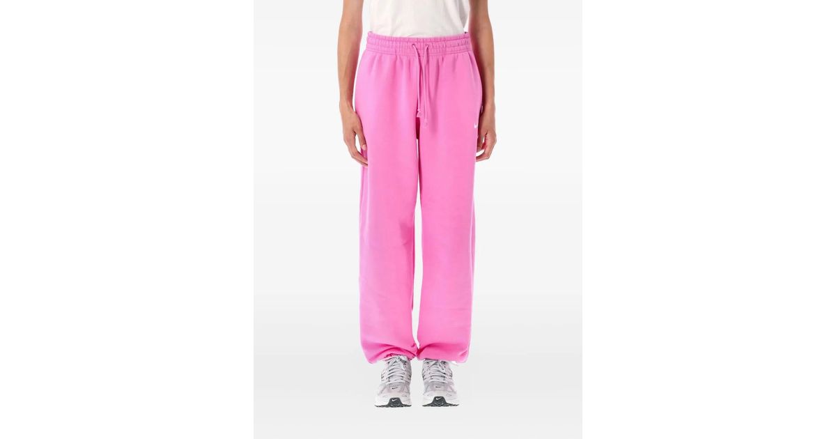 Nike Drawstring Trousers in Pink | Lyst