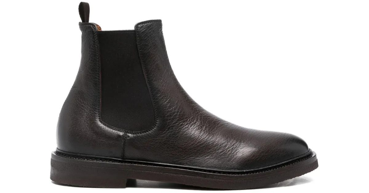 Officine Creative Hopkins Pull-Tab Chelsea Boots in Black for Men | Lyst UK