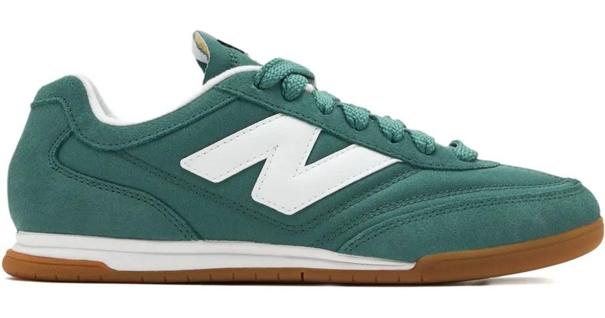 New Balance Rc42 Suede Logo-Embellished Sneakers in Green | Lyst
