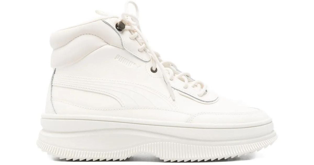 PUMA Mayra Ankle Boots in White | Lyst UK