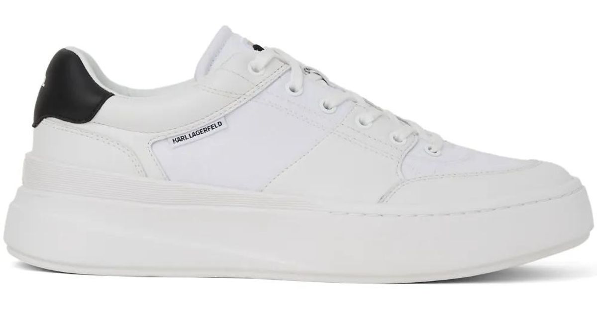Karl Lagerfeld Kronos Apron Sneakers in White for Men | Lyst
