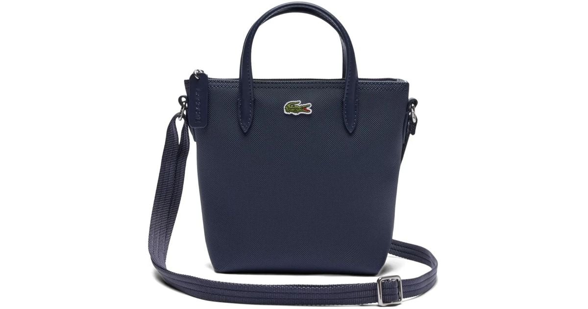 Lacoste Mini L.12.12 Concept Tote Bag in Blue | Lyst UK