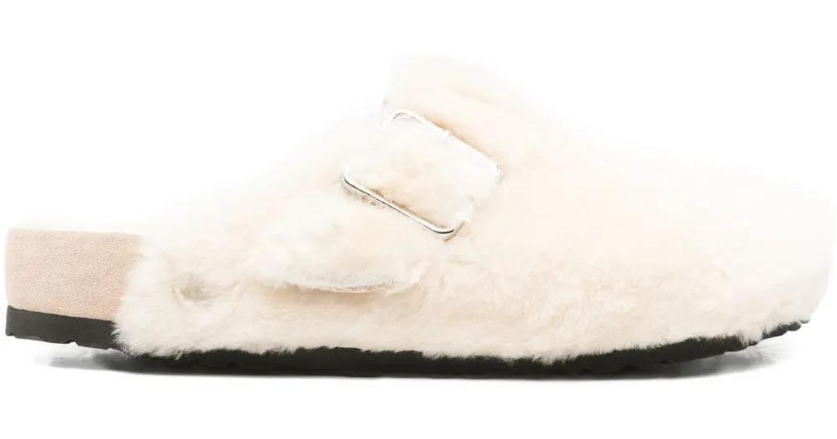 Birkenstock Boston Slippers in White for Men | Lyst UK