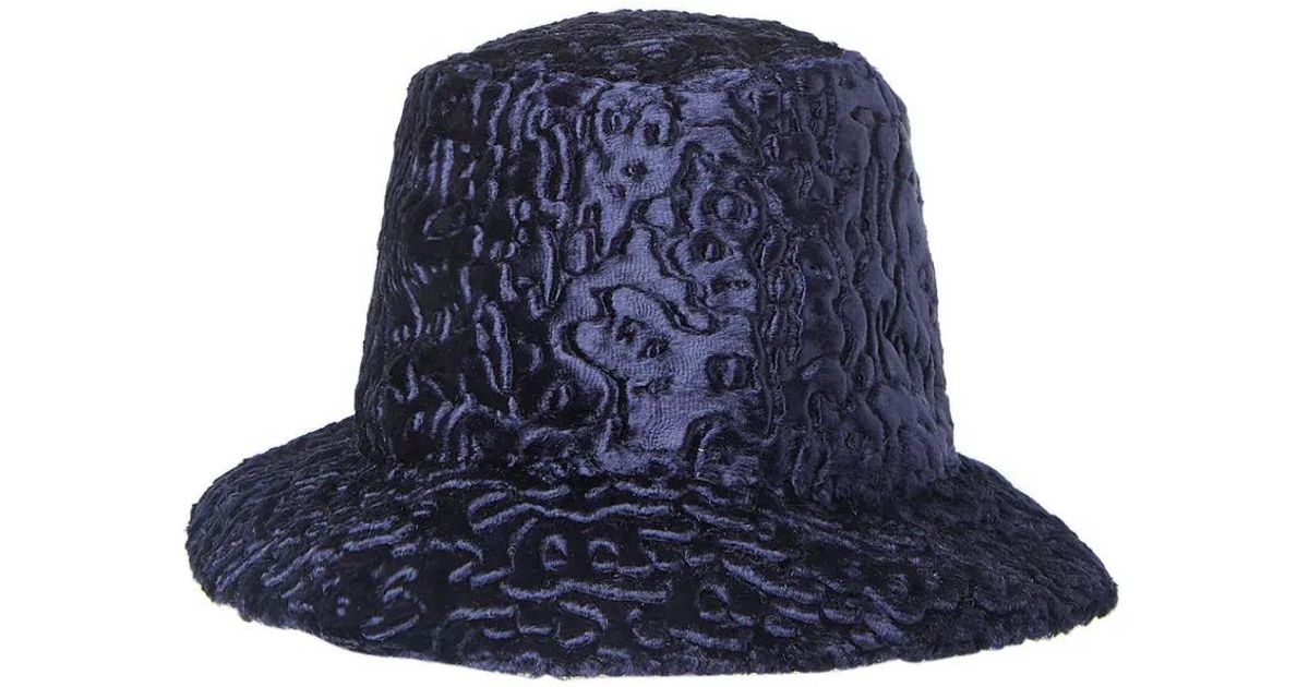 Flapper Logo-Charm Bucket Hat in Blue | Lyst