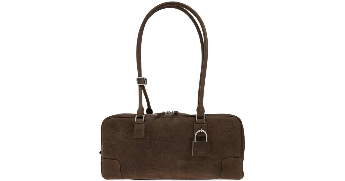 Loewe Amazona Padlock Tote Bag in Brown | Lyst