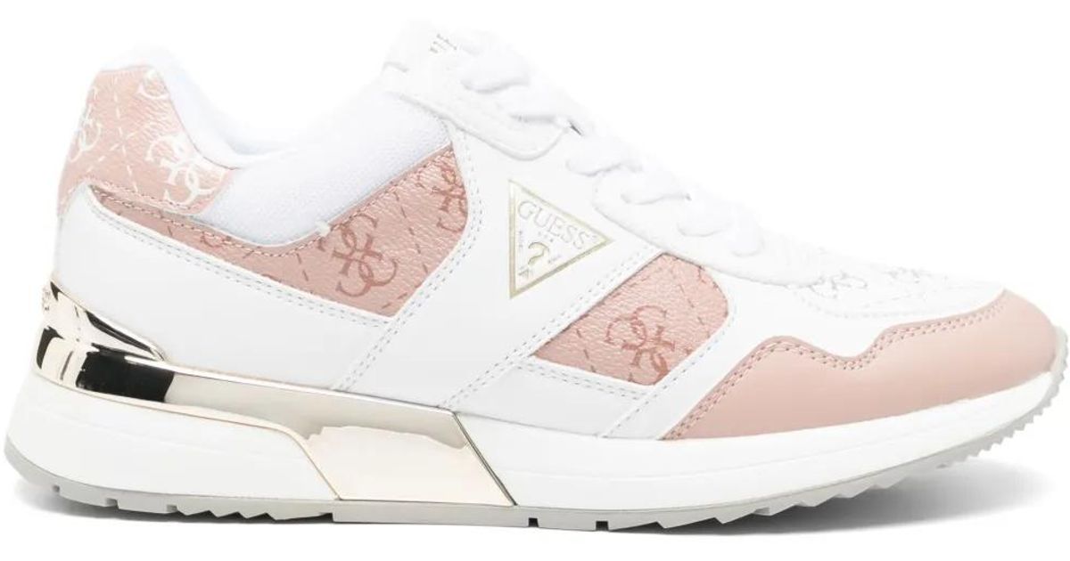 Guess Kynneth Logo-Detail Platform Sneakers in White | Lyst