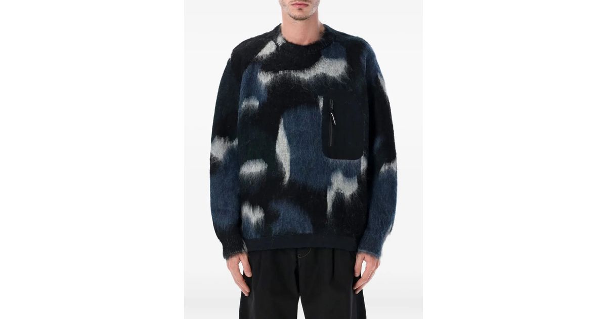and wander Crew Neck Sweater in Blue for Men | Lyst UK