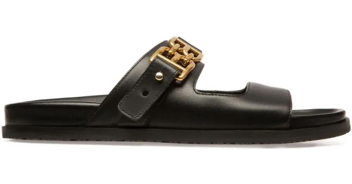 Bally Emma Leather Sandals in Black | Lyst UK