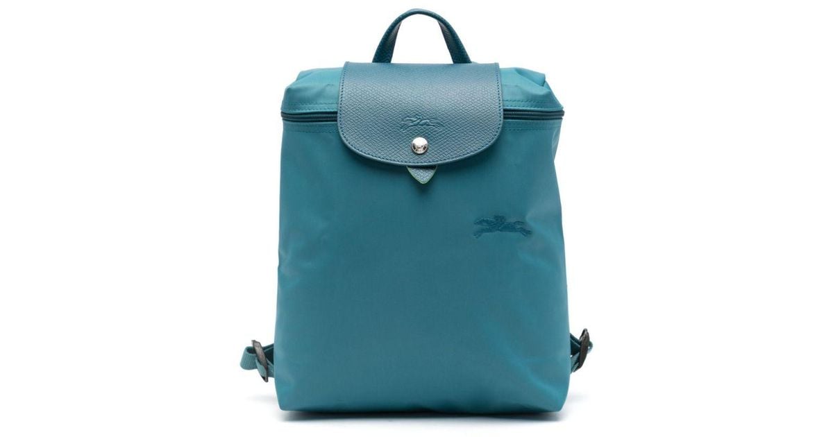 Longchamp Le Pliage Folding Backpack in Blue | Lyst
