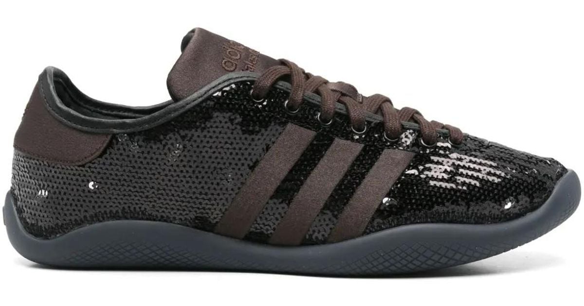 adidas Sequin-Embellished Sneakers in Black | Lyst