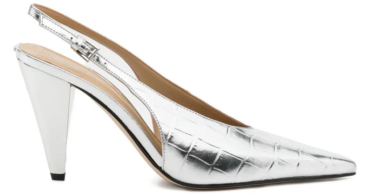 Michael Kors 95Mm Electra Pumps in White | Lyst