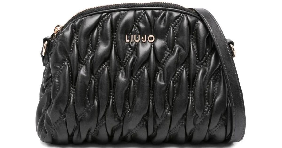 Liu Jo Quilted Cross Body Bag in Black | Lyst UK