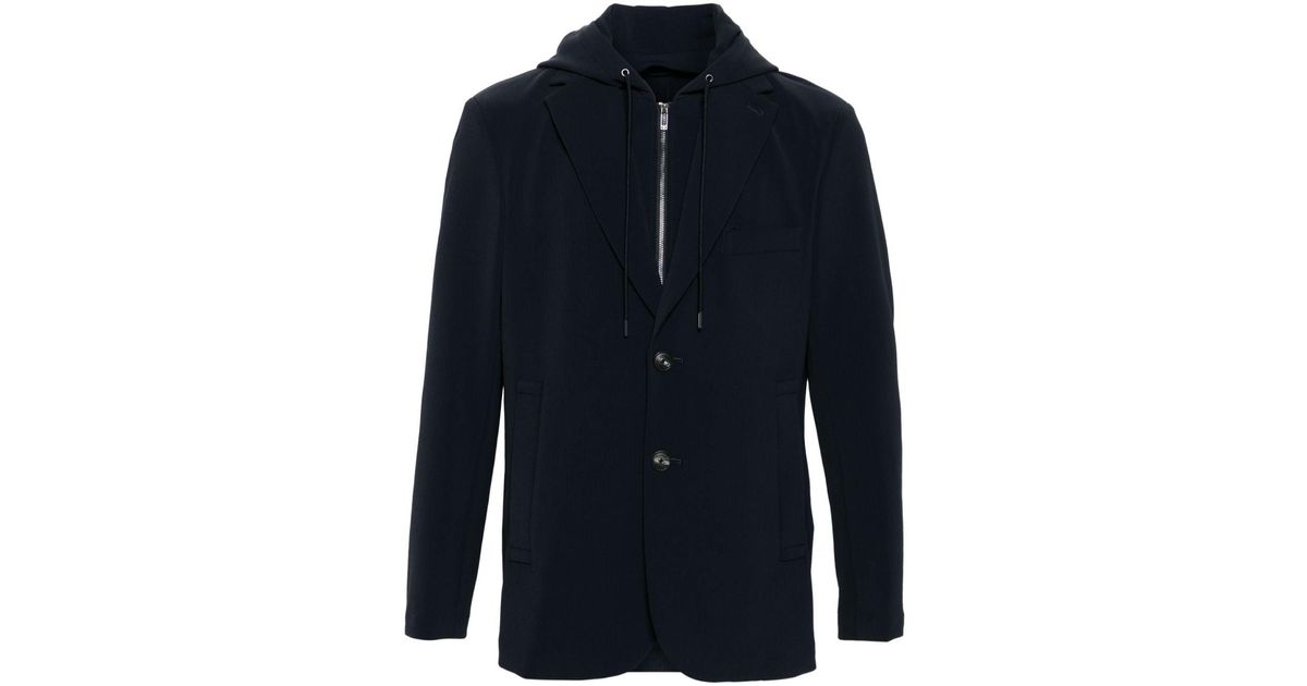 Emporio Armani Jackets in Blue for Men | Lyst