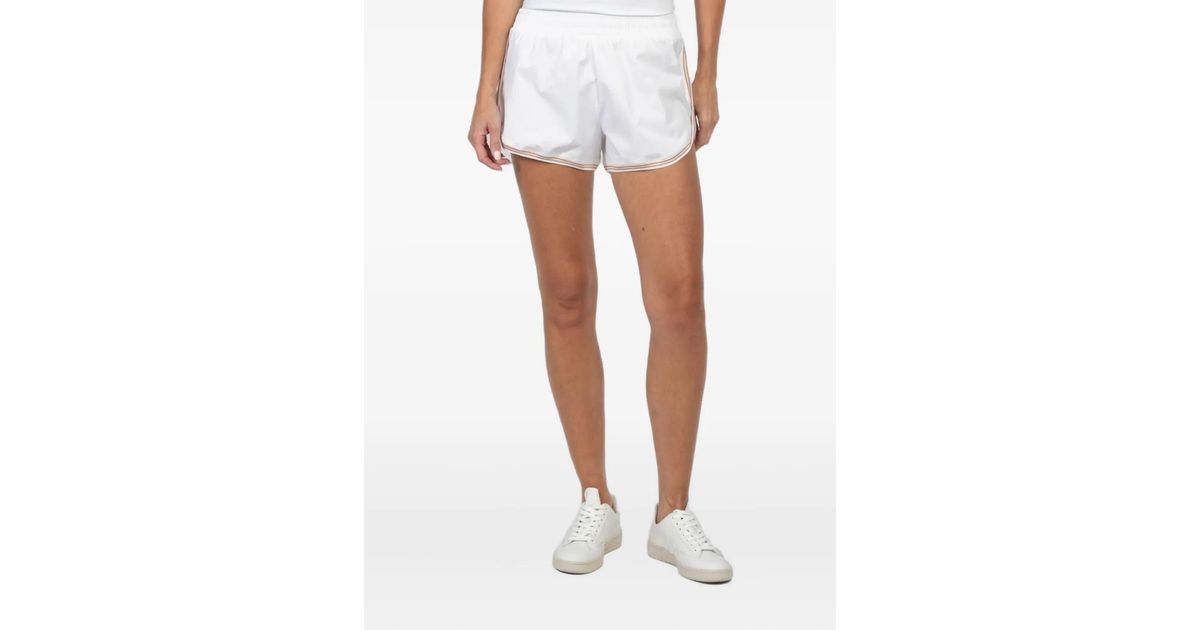 FREEDÉR Side-Stripe Shorts in White | Lyst UK