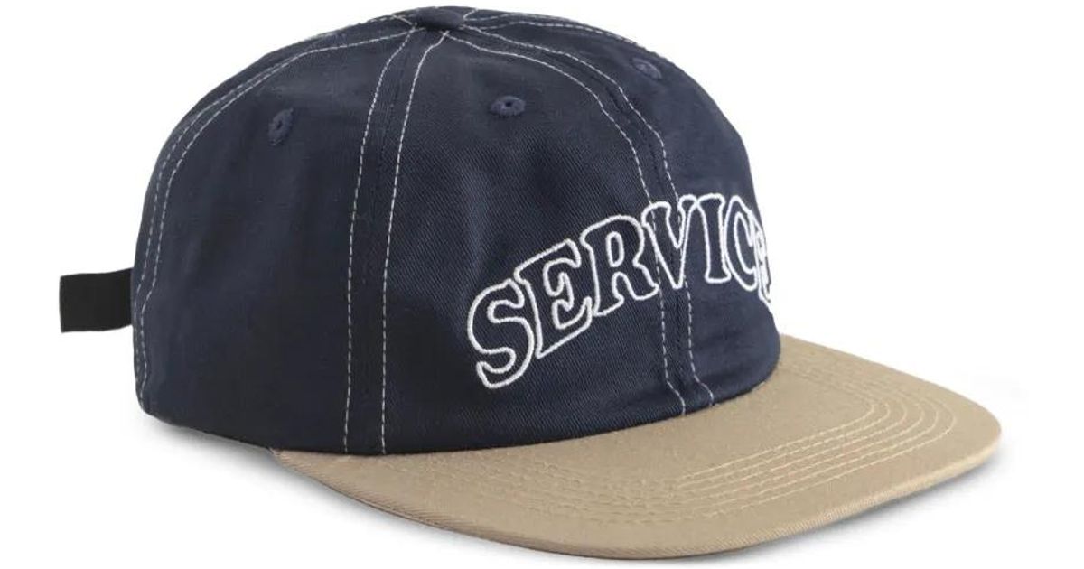 Service Works Arch-Logo Baseball Cap in Blue for Men | Lyst