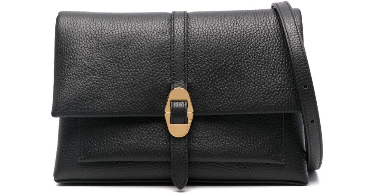 Coccinelle Small Dorian Leather Shoulder Bag in Black | Lyst