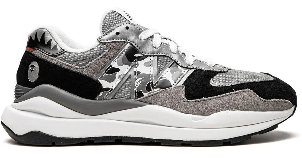 New Balance X Bape 57/40 Low-Top Sneakers in White | Lyst