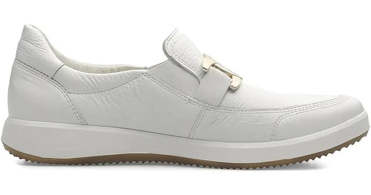 Ara Slip-On Loafers in White | Lyst UK