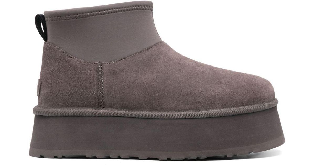 UGG W Classic Mini Dipper Shoes in Brown | Lyst