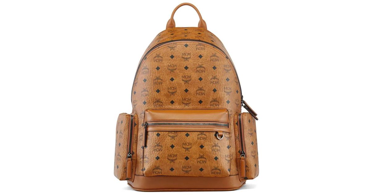 MCM Medium Stark Backpack in Brown for Men | Lyst