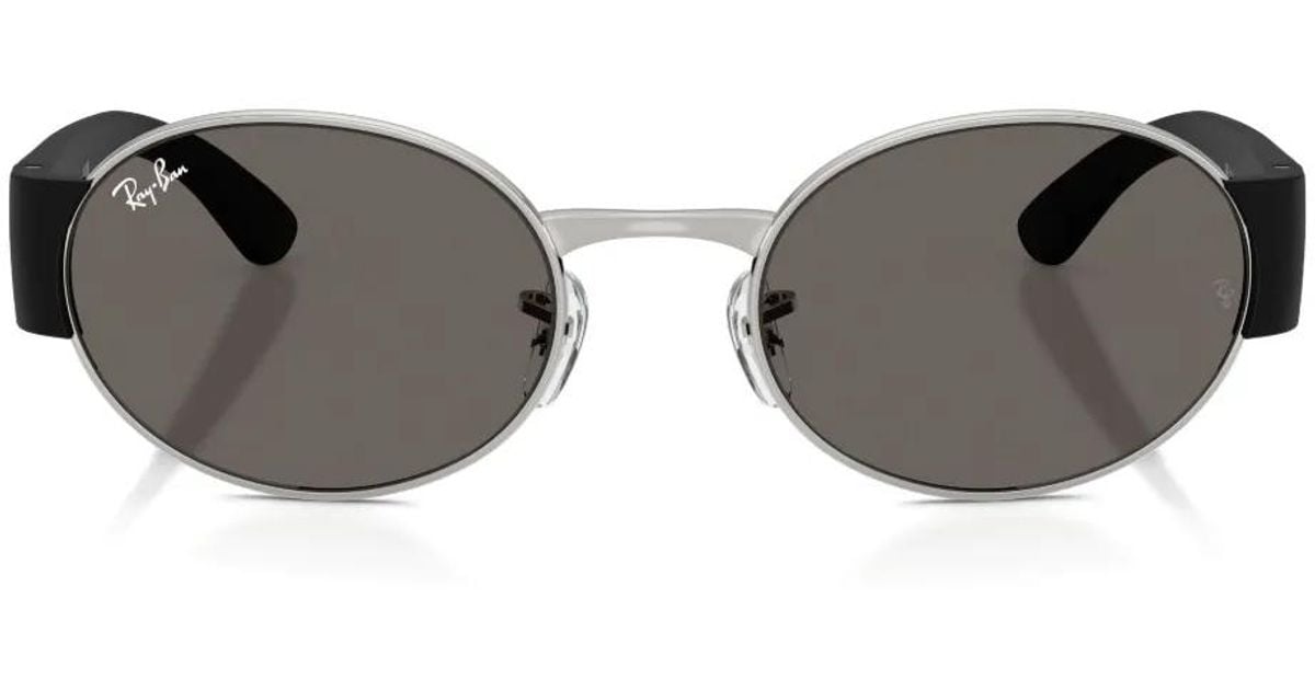 Ray-Ban Round-Frame Sunglasses in Grey | Lyst UK