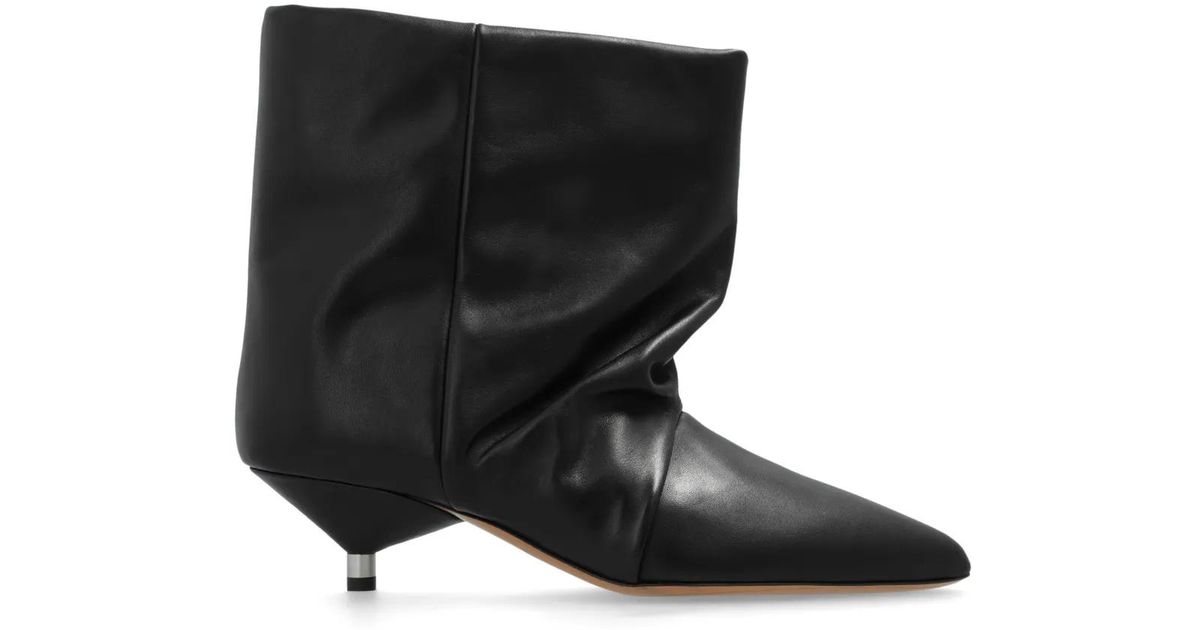 Isabel Marant 57Mm Edrik Boots in Black | Lyst