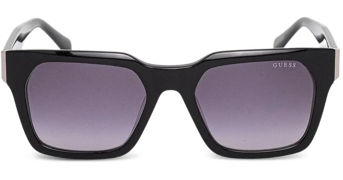GUESS EYEWEAR Rectangle-Frame Sunglasses in Black for Men | Lyst UK