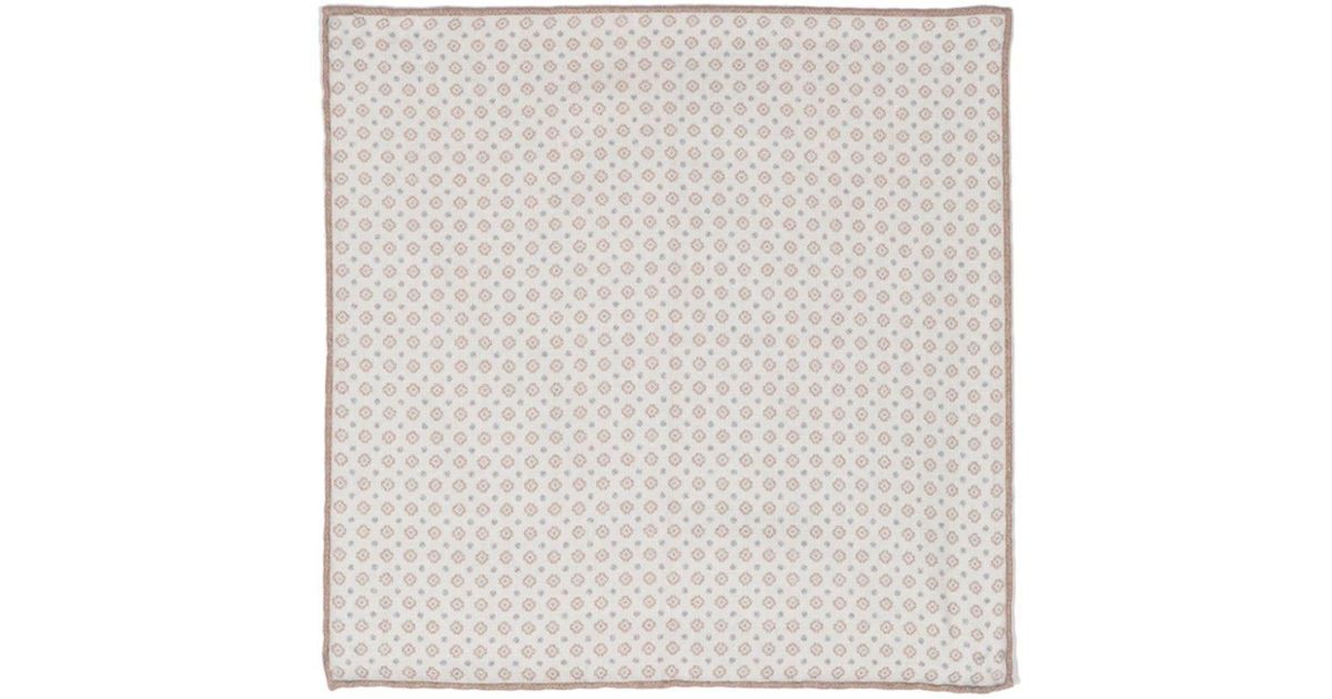 Eleventy Graphic-Print Handkerchief in White for Men | Lyst UK
