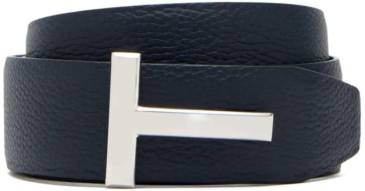 Tom Ford T-Buckle Belt in Blue for Men | Lyst UK