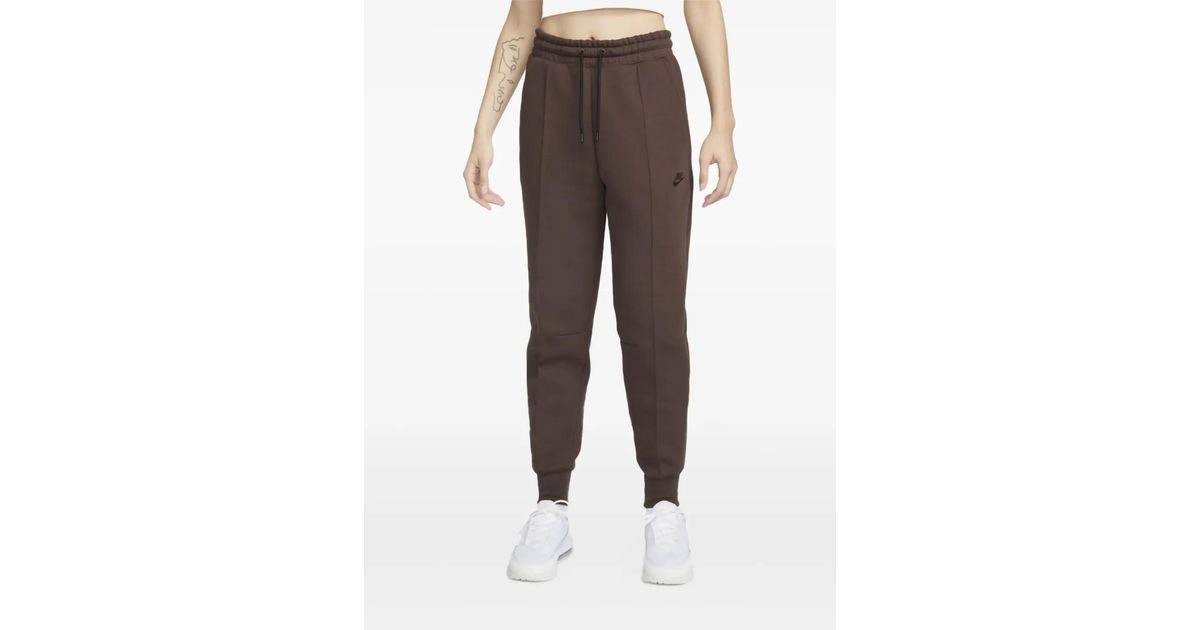 Nike Sportswear Tech Fleece Track Pants in Brown | Lyst