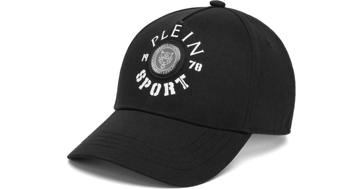 Philipp Plein Logo-Print Baseball Cap in Black | Lyst UK