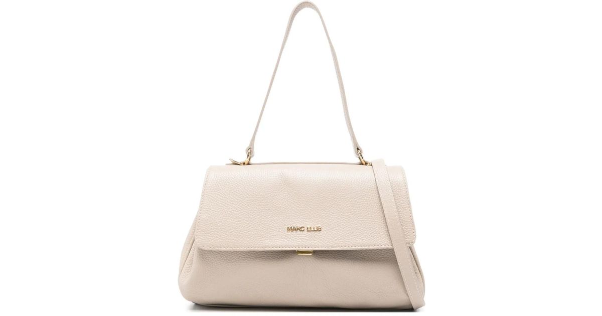 Marc Ellis Small Jenda Flap Shoulder Bag in Natural | Lyst UK