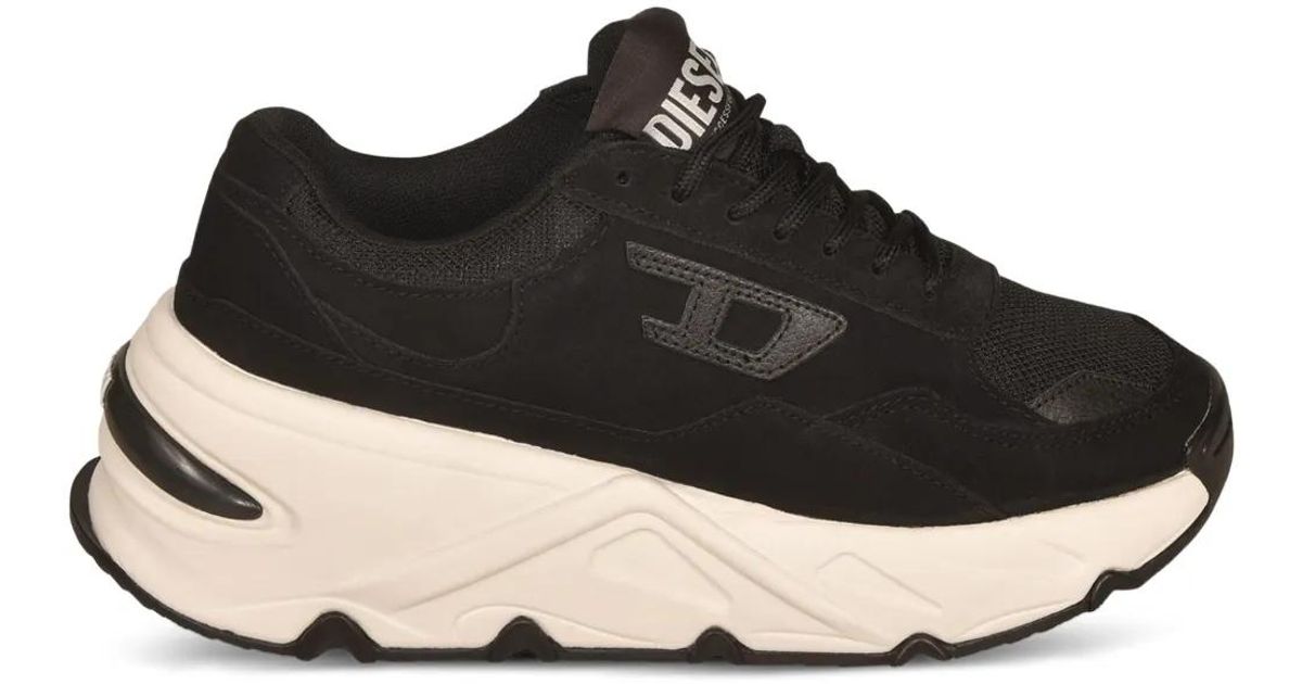 DIESEL S-Savannah Lace-Up Chunky Sneakers in Black | Lyst
