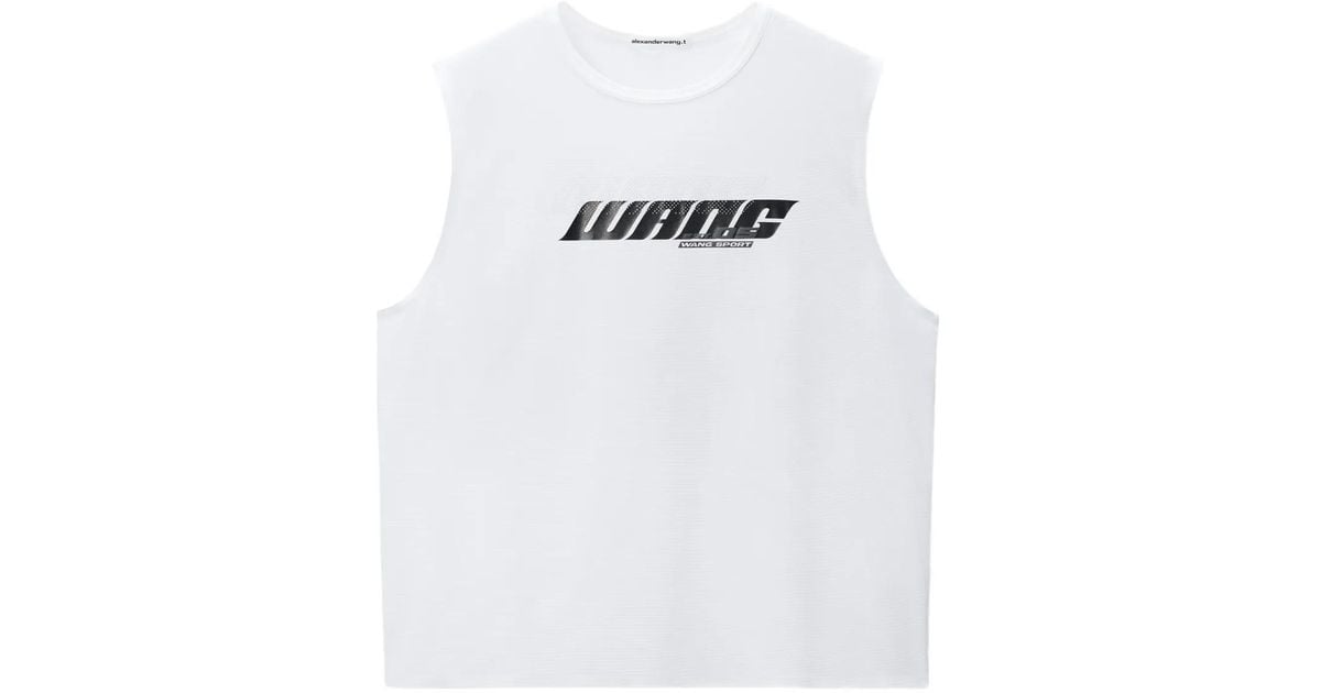 Alexander Wang Laser-Cut Vest in White for Men | Lyst UK
