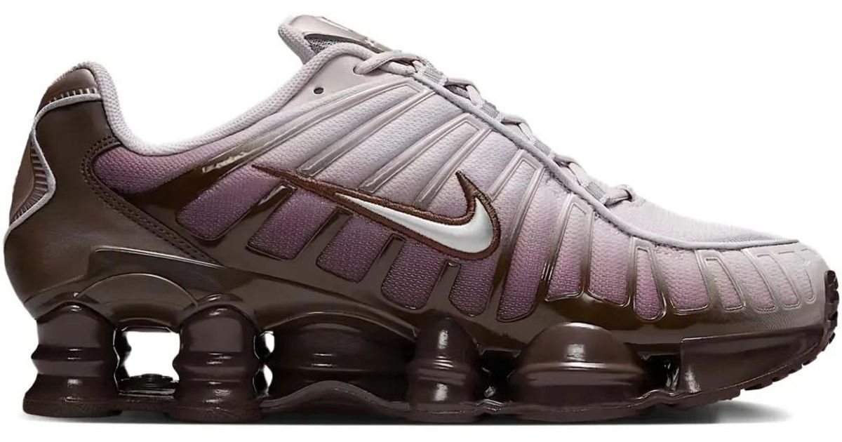 Nike Shox Tl Sneakers in Brown | Lyst UK