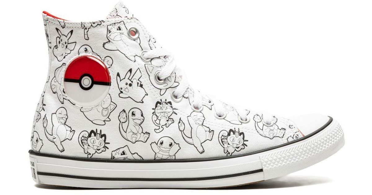 Converse Canvas X Pokémon Chuck Taylor All-star Sneakers in White for ...