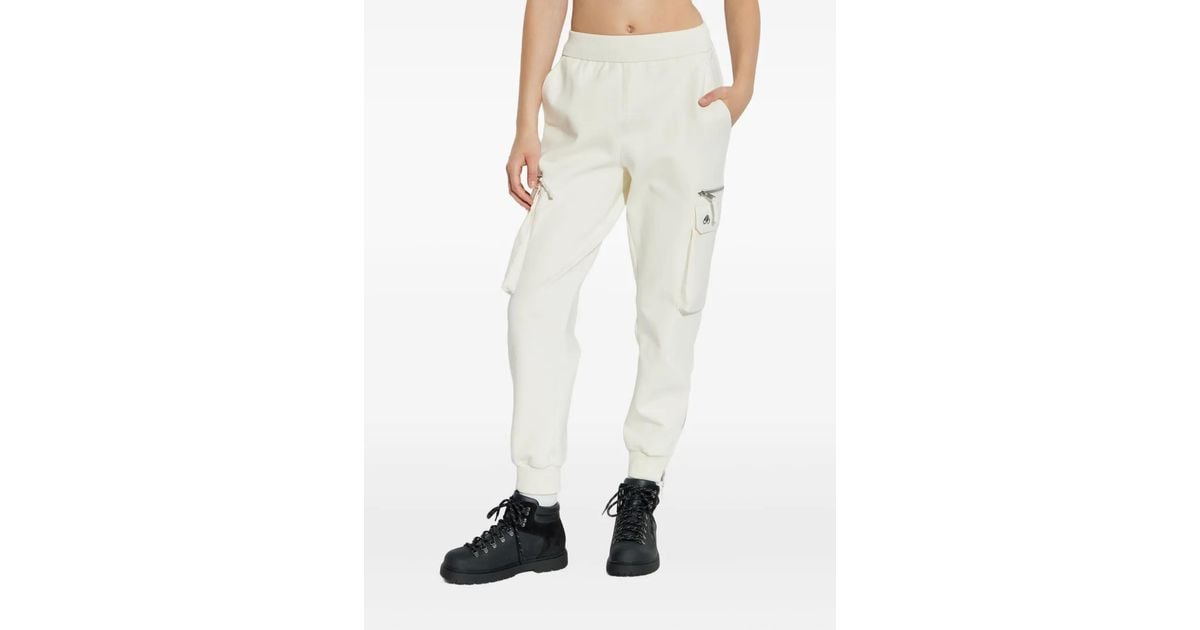 Moose Knuckles Mismedia Track Pants in Natural | Lyst UK
