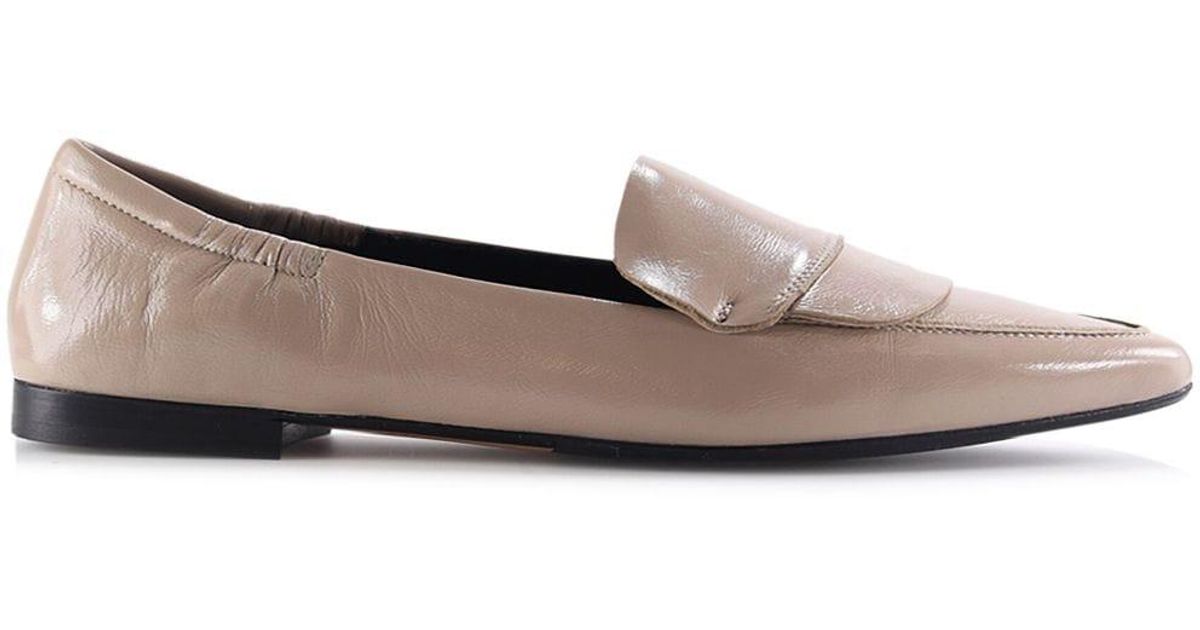 Notabene Pointed Toe Leather Moc Loafers in White | Lyst