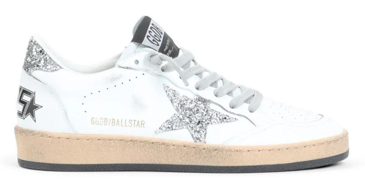 Golden Goose Ballstar Low-Top Sneakers in White | Lyst UK