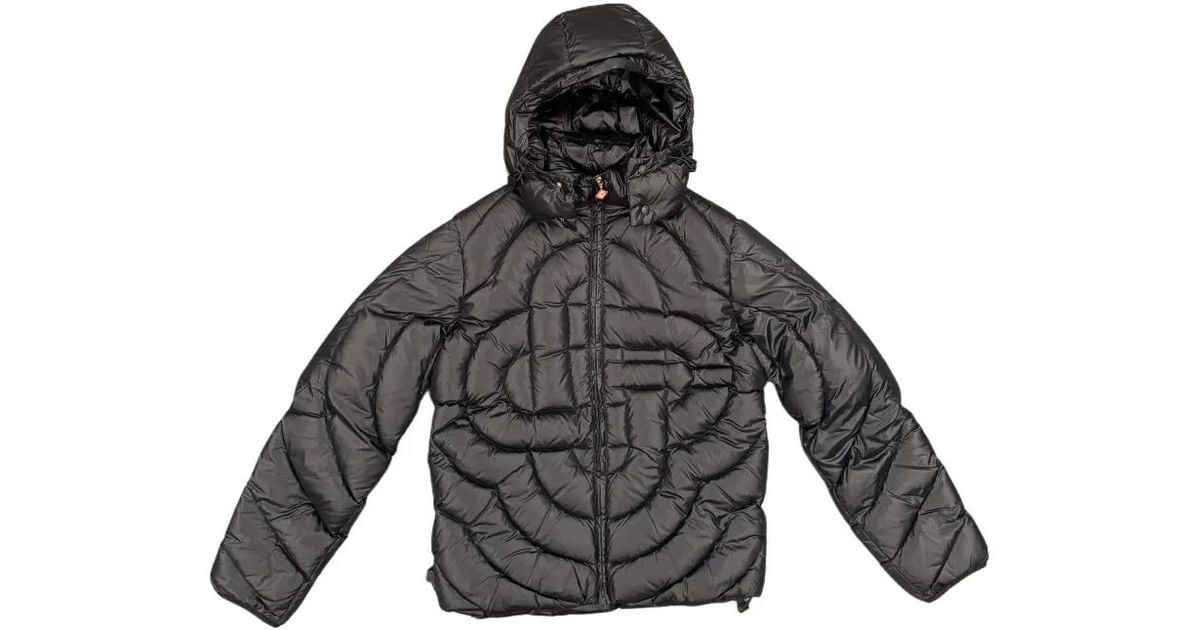 CASABLANCA Monogram Quilted Puffer Jacket in Grey for Men | Lyst UK