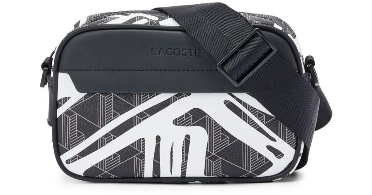 Lacoste The Blend Messenger Bag in Black for Men | Lyst