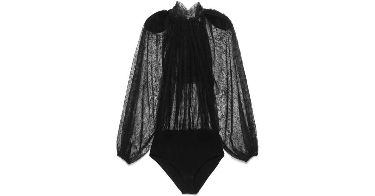 Atu Body Couture Lace Bodysuit in Black | Lyst