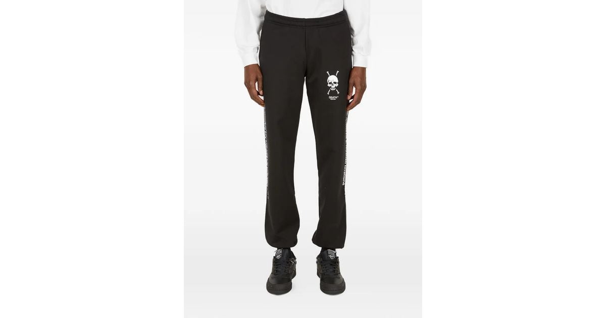 Death Cigarettes Skull Logo Print Trousers in Black for Men | Lyst UK