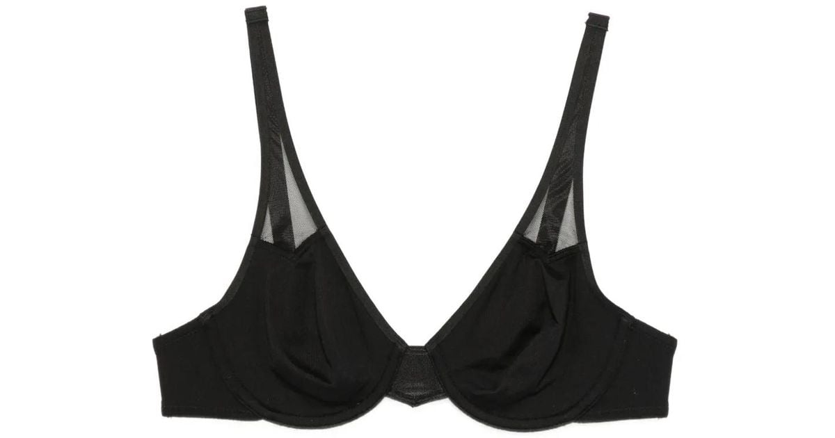 Wacoal Unlined Underwire Bra in Black | Lyst UK
