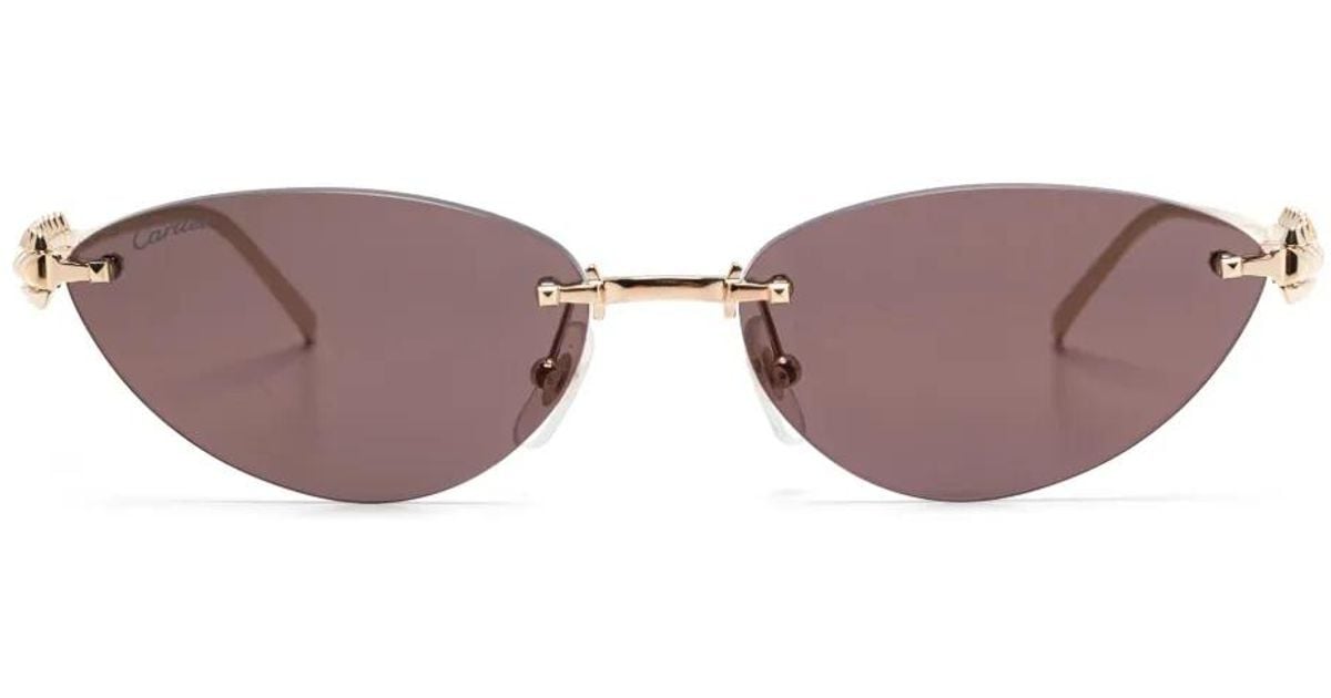 Cartier Clash サングラス メタリック | Lyst