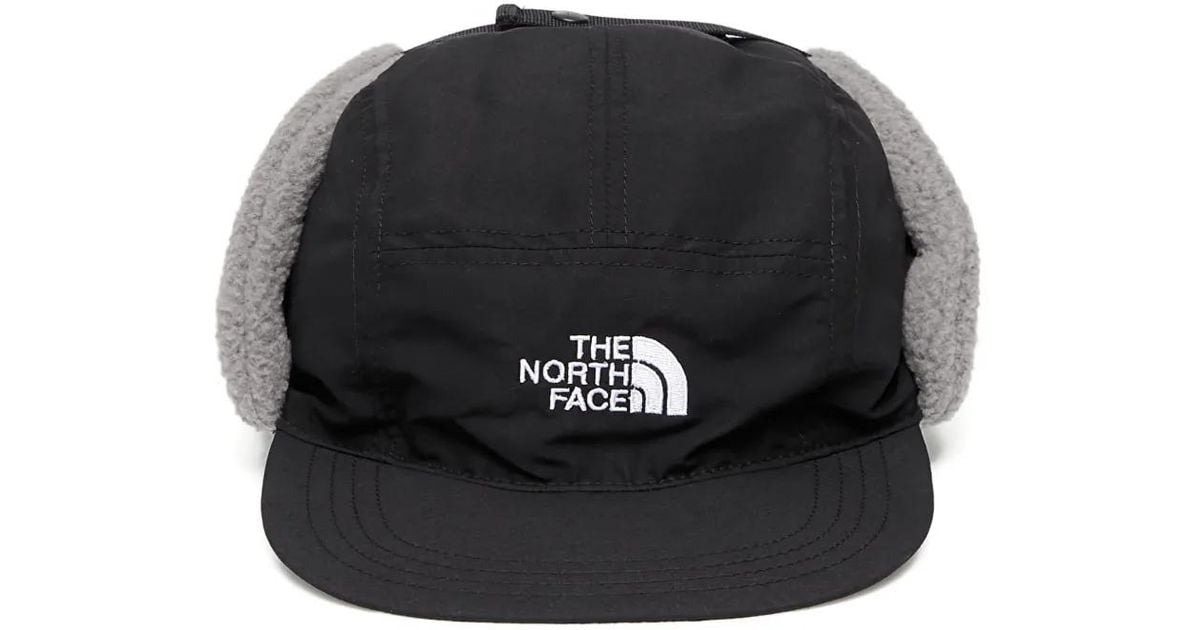 The North Face Yumiori Logo Trapper Hat in Black | Lyst UK