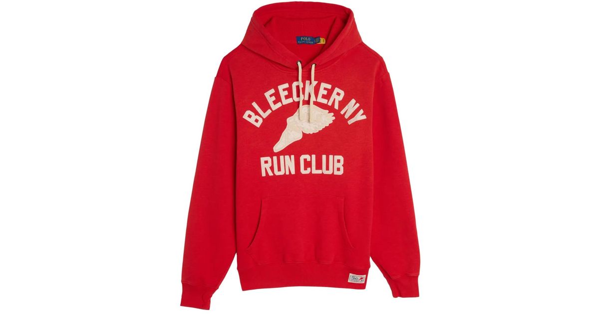 Polo Ralph Lauren Polo Run Club Hoodie in Red for Men | Lyst