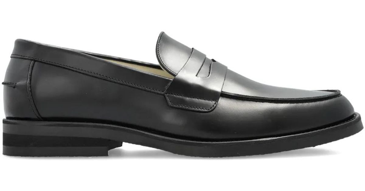 Duke & Dexter Wilde Leather Loafers in Black for Men | Lyst UK