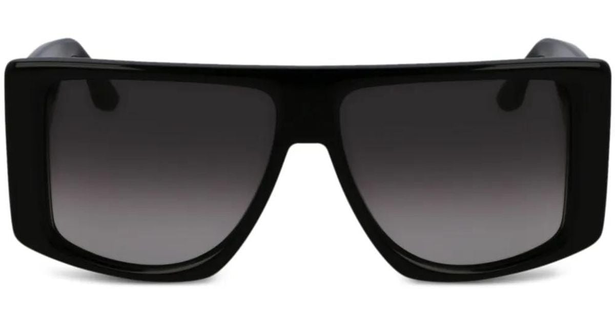 Victoria Beckham Logo-Plaque Sunglasses in Black | Lyst UK
