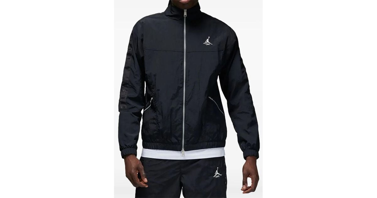 Nike Logo-Embroidered Jacket in Blue for Men | Lyst UK